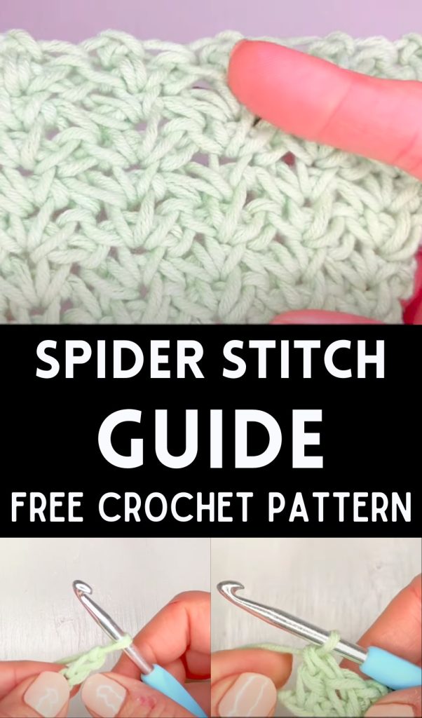 Crochet Spider Stitch Guide Step By Step - Crochet Everything