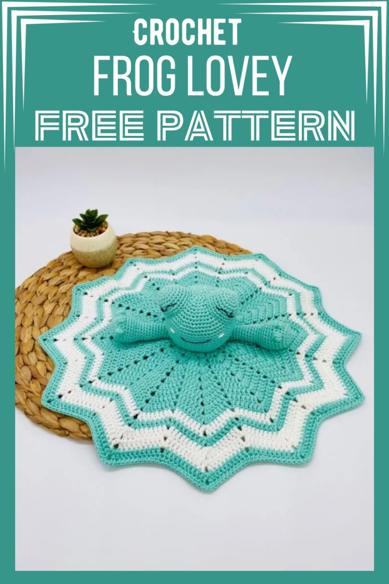 Easy Crochet Frog Lovey Pattern In Beautiful Zinc Color - Crochet Everything