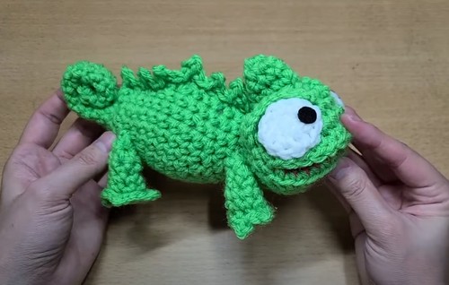 Crochet Chameleon Amigurumi Tutorial Step By Step - Crochet Everything