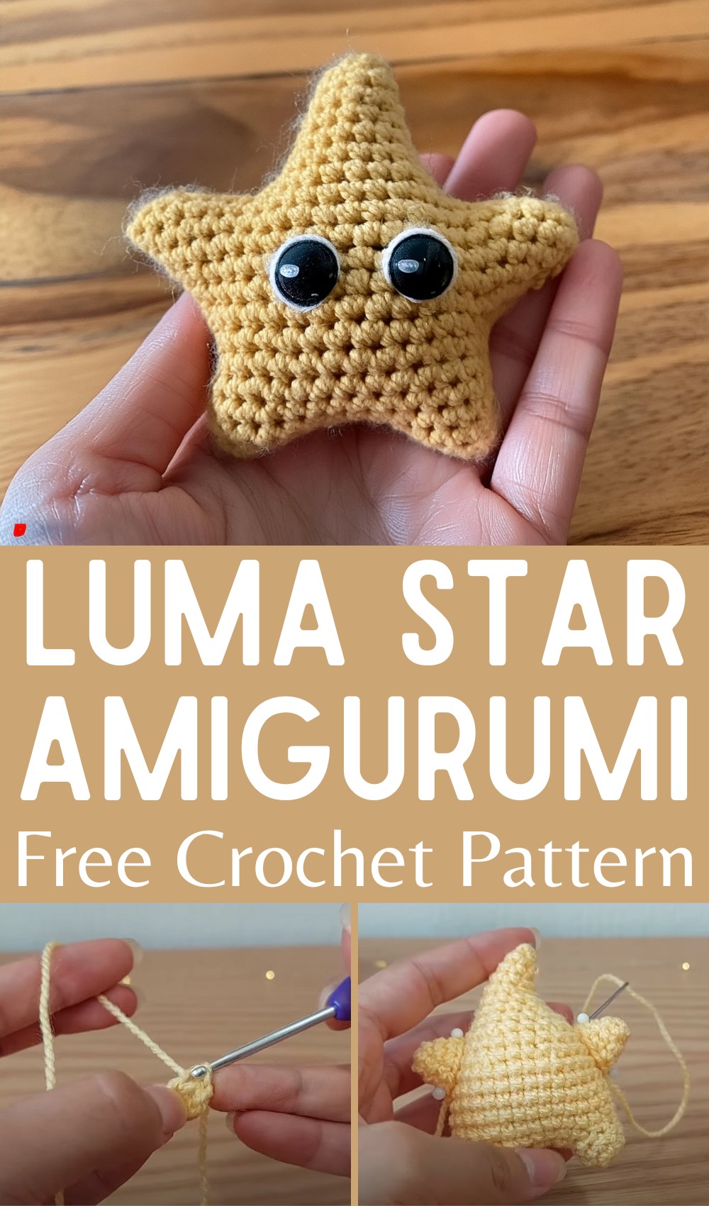 Crochet Luma Star Amigurumi Tutorial Step By Step For Beginners ...