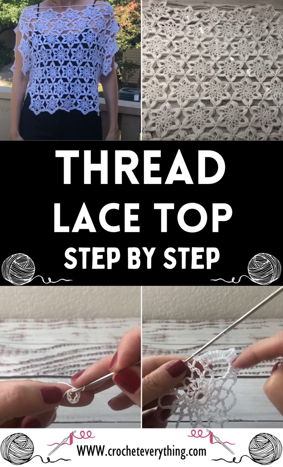 Thread Crochet Lace Top Tutorial For Breezy Summer Nights - Crochet ...