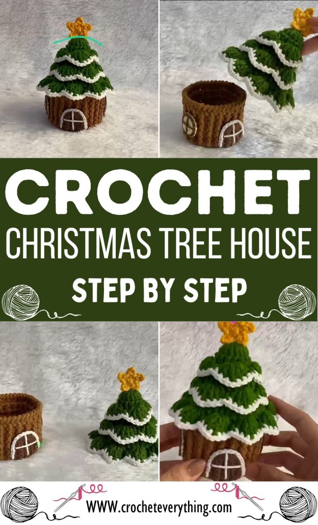 Crochet Christmas Tree House Tutorial - Crochet Everything