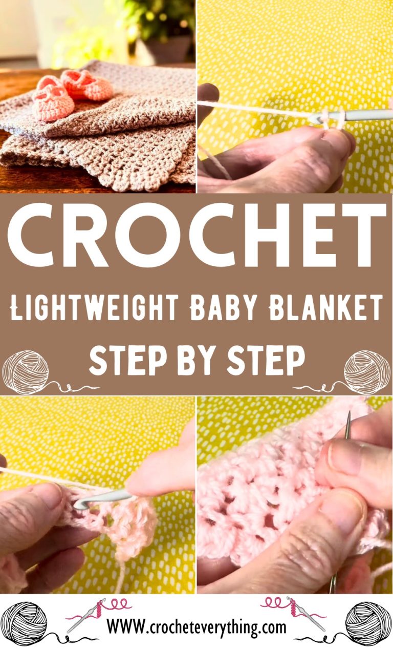Crochet Lightweight Baby Blanket Tutorial For Spring & Summer Season ...