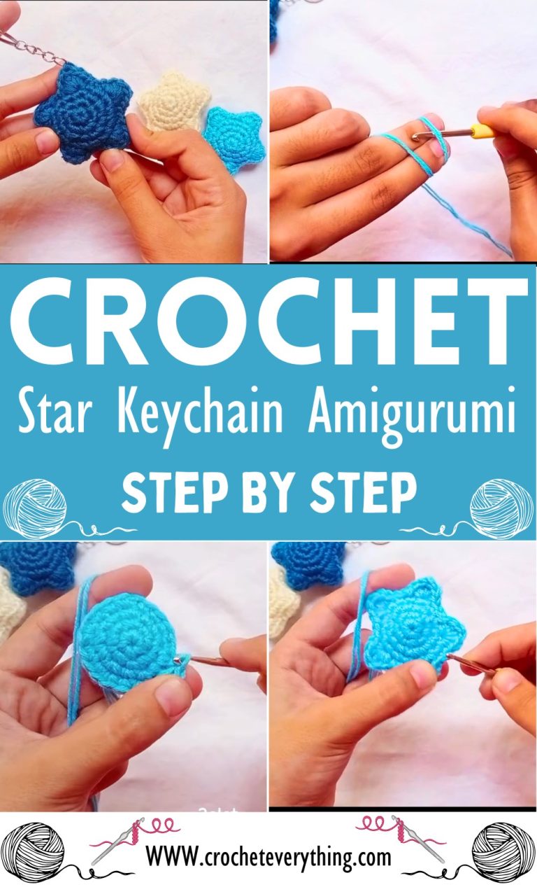 Cute Crochet Star Keychain Amigurumi Pattern - Crochet Everything