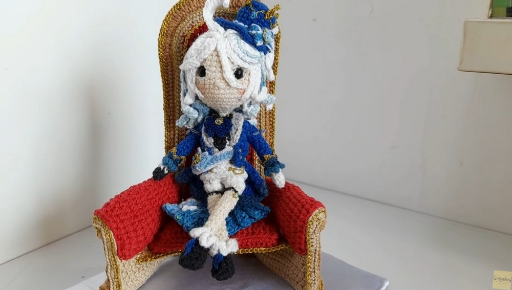 Crochet Furina Hydro Archon Amigurumi Pattern Step By Step - Crochet ...