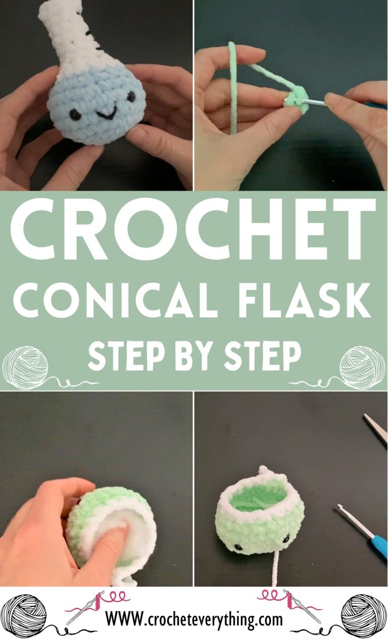 How To Crochet Conical Flask Pattern - Crochet Everything