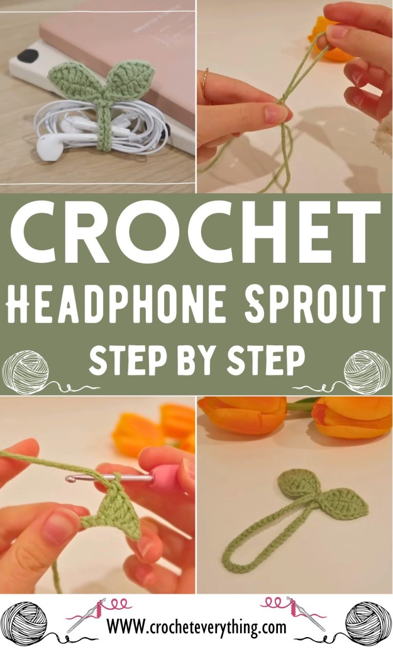 Crochet Headphone Sprout Pattern For Beginners - Crochet Everything
