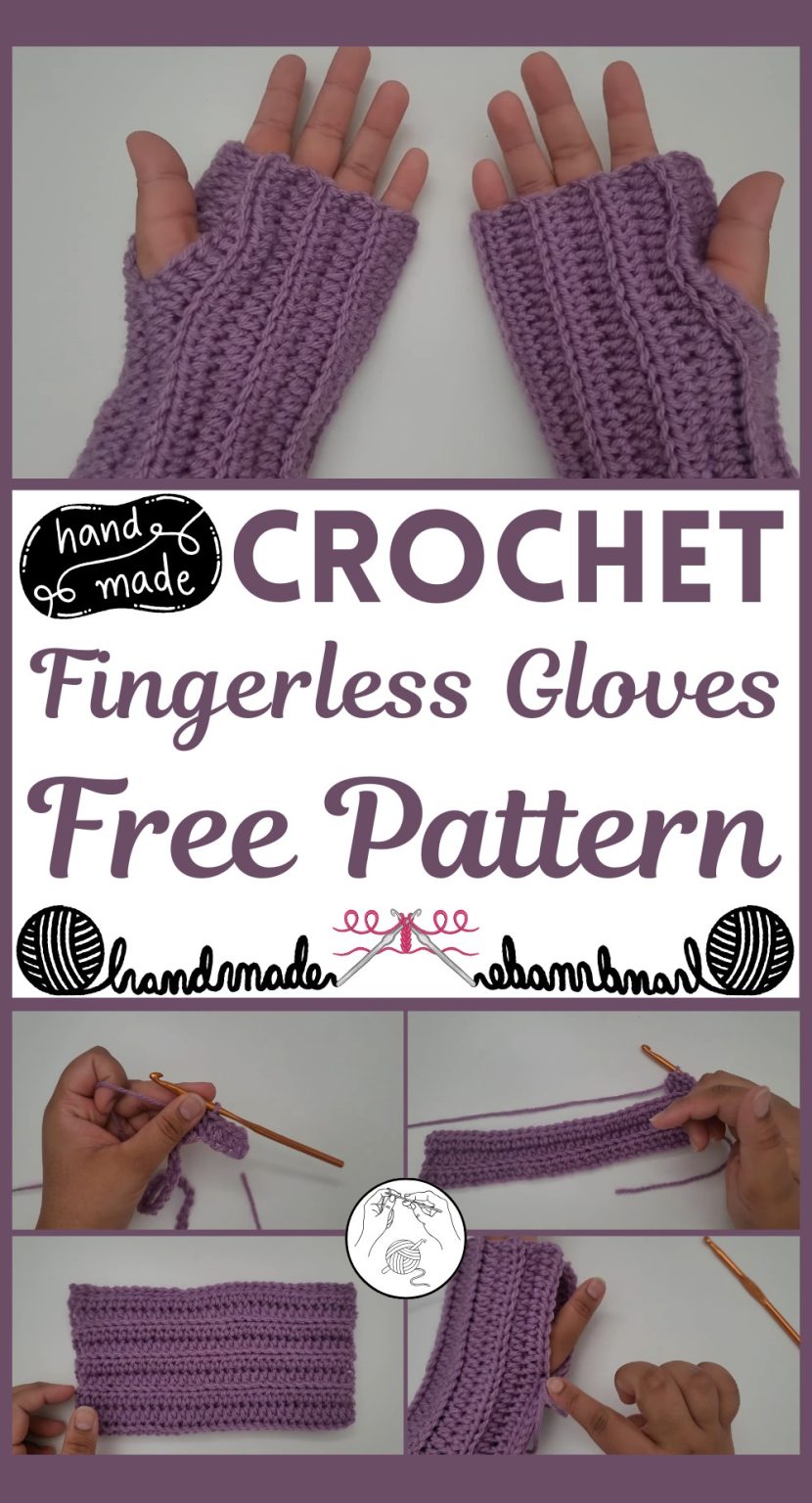 Make Your Warmth With Your Hands Crochet Fingerless Gloves Tutorial For ...