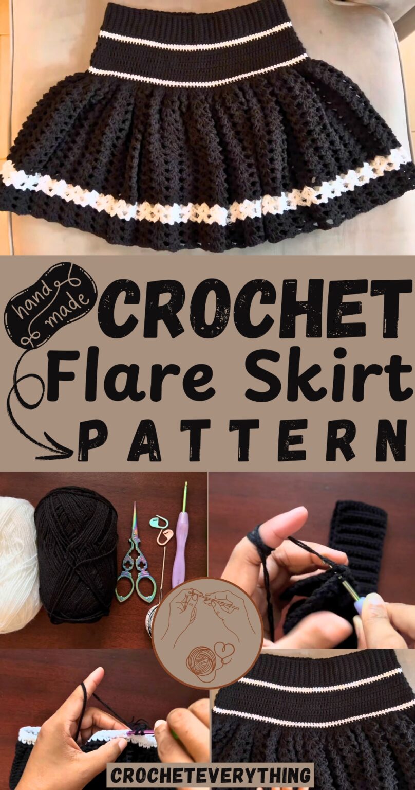 Crochet Flare Skirt Pattern Ideal For Summer Wear - Crochet Everything