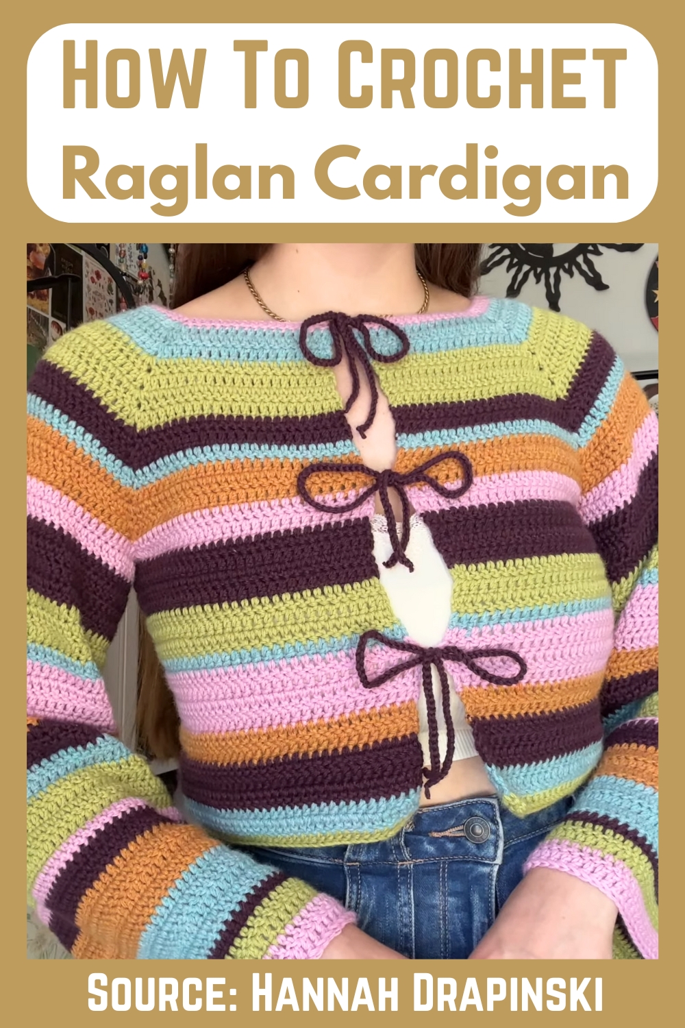Stay Cozy & Chic With Unique Crochet Raglan Cardigan Tutorial - Crochet ...