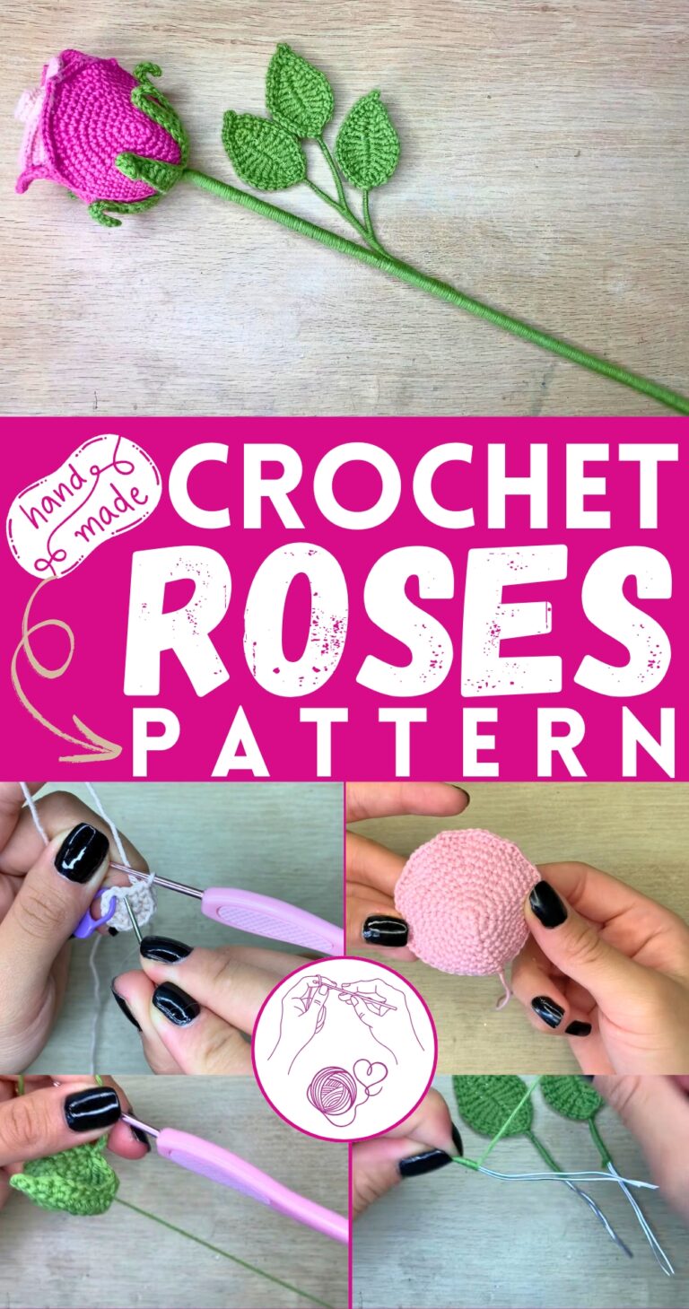 Easy Crochet Roses Tutorial Step By Step - Crochet Everything