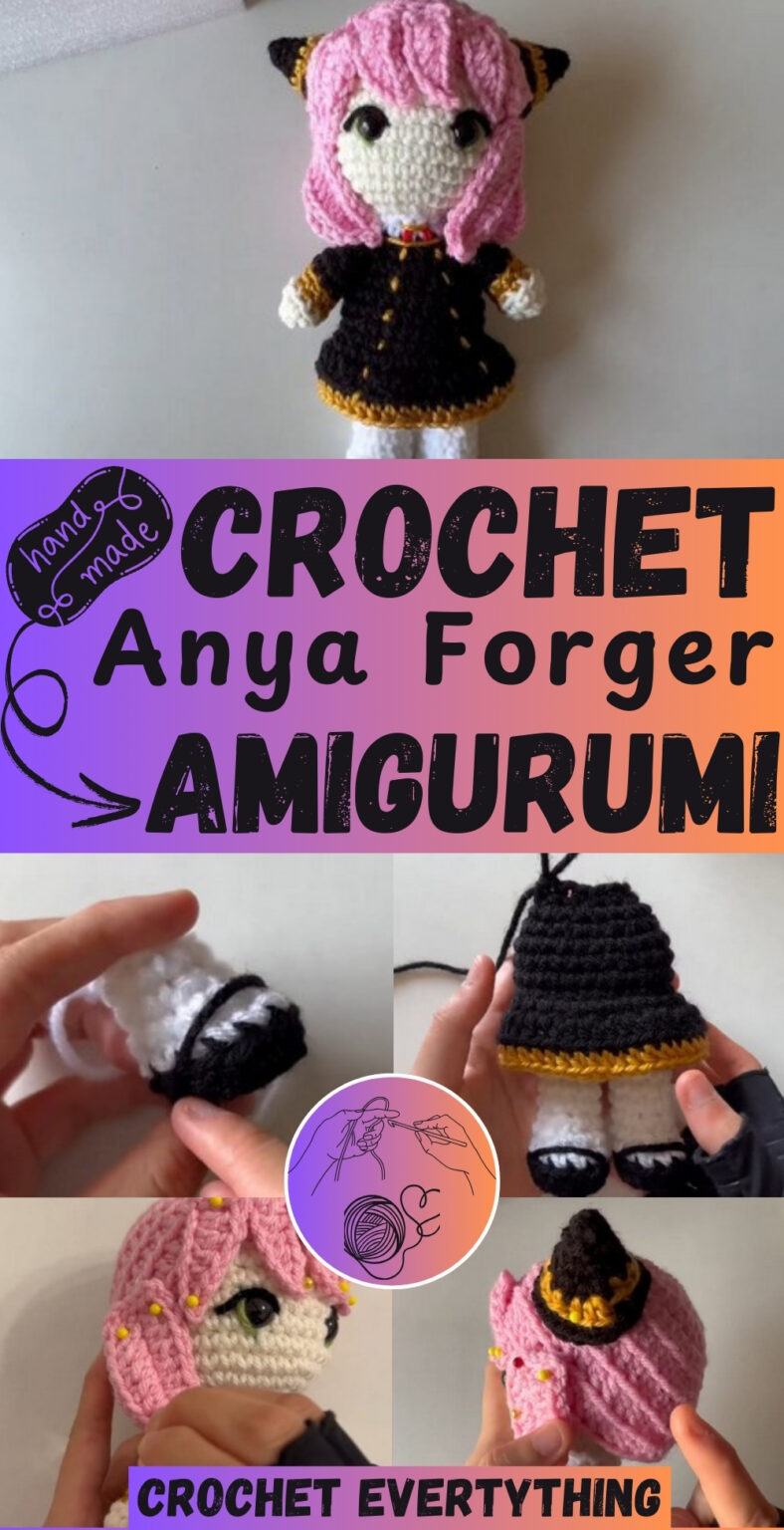 Adorable Crochet Anya Forger Amigurumi Pattern From Spy x Family ...