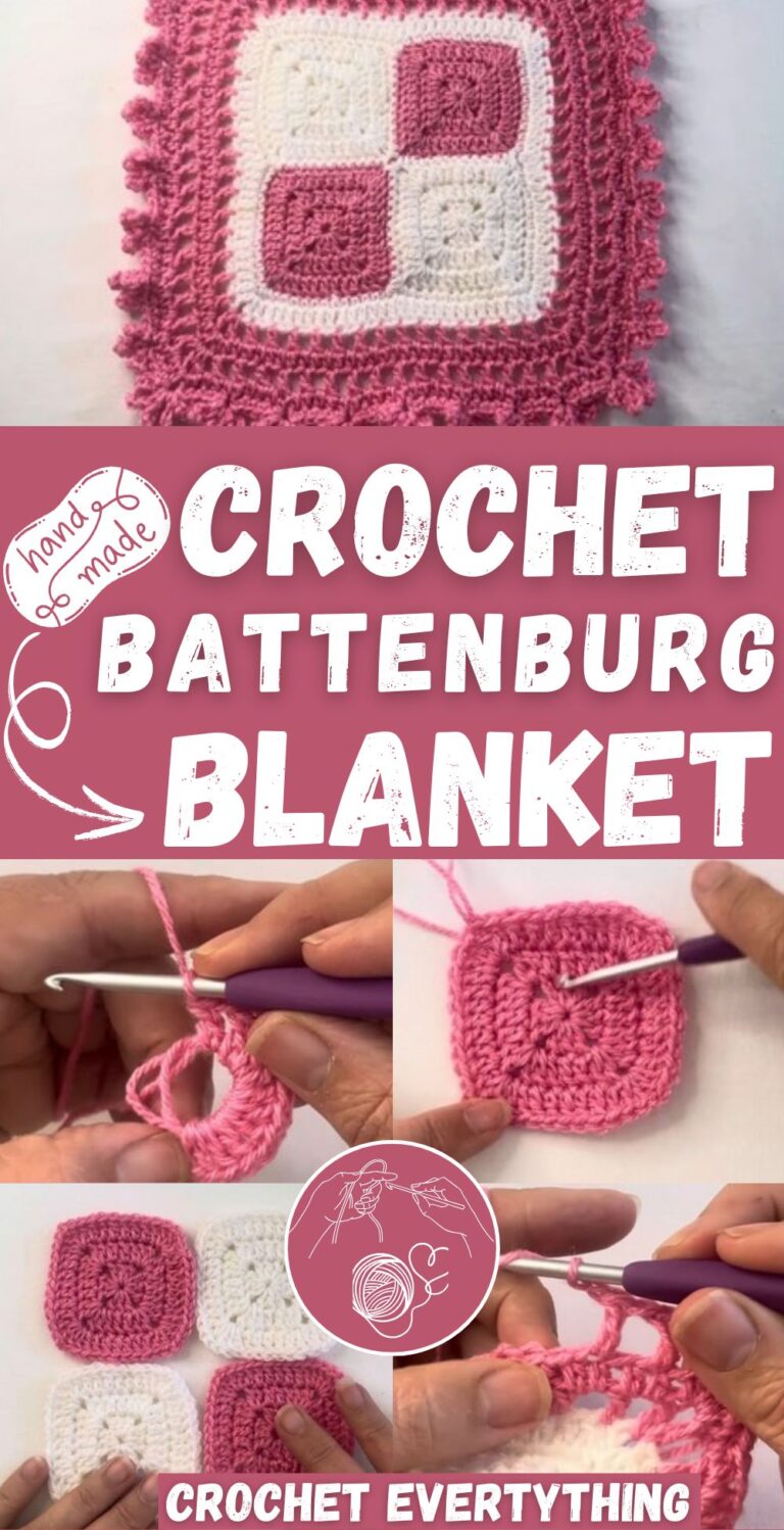 Colorful Crochet Battenburg Blanket Pattern For Charming Creations ...