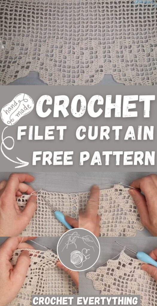Elegant Crochet Filet Curtain Pattern To Brighten Your Space - Crochet ...
