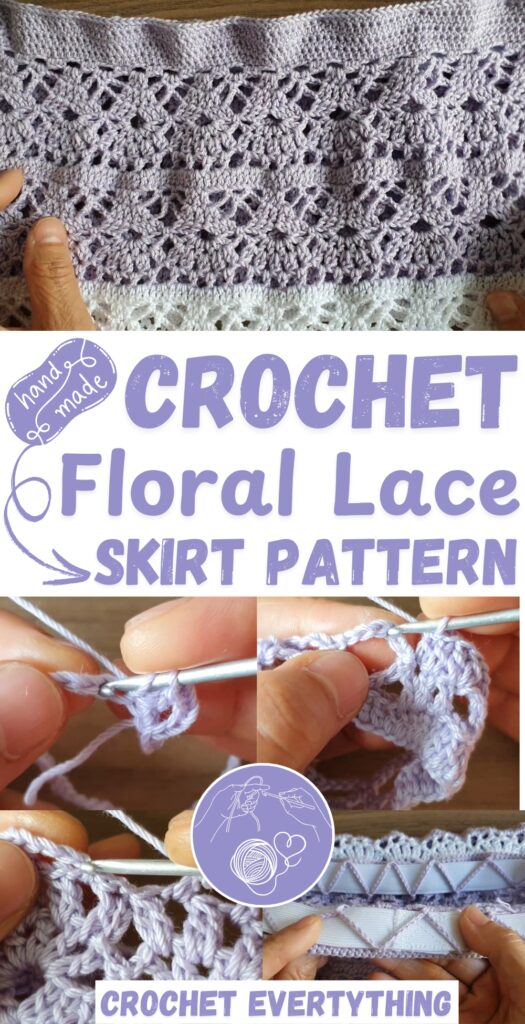Crochet Floral Lace Skirt Pattern For Cozy Handmade Wear - Crochet ...