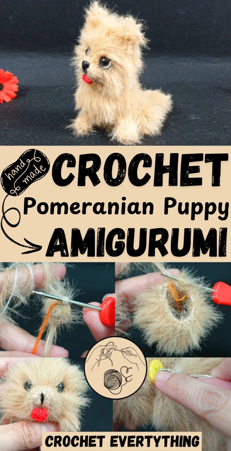 Cute Crochet Pomeranian Puppy Amigurumi Tutorial - Step By Step Project ...