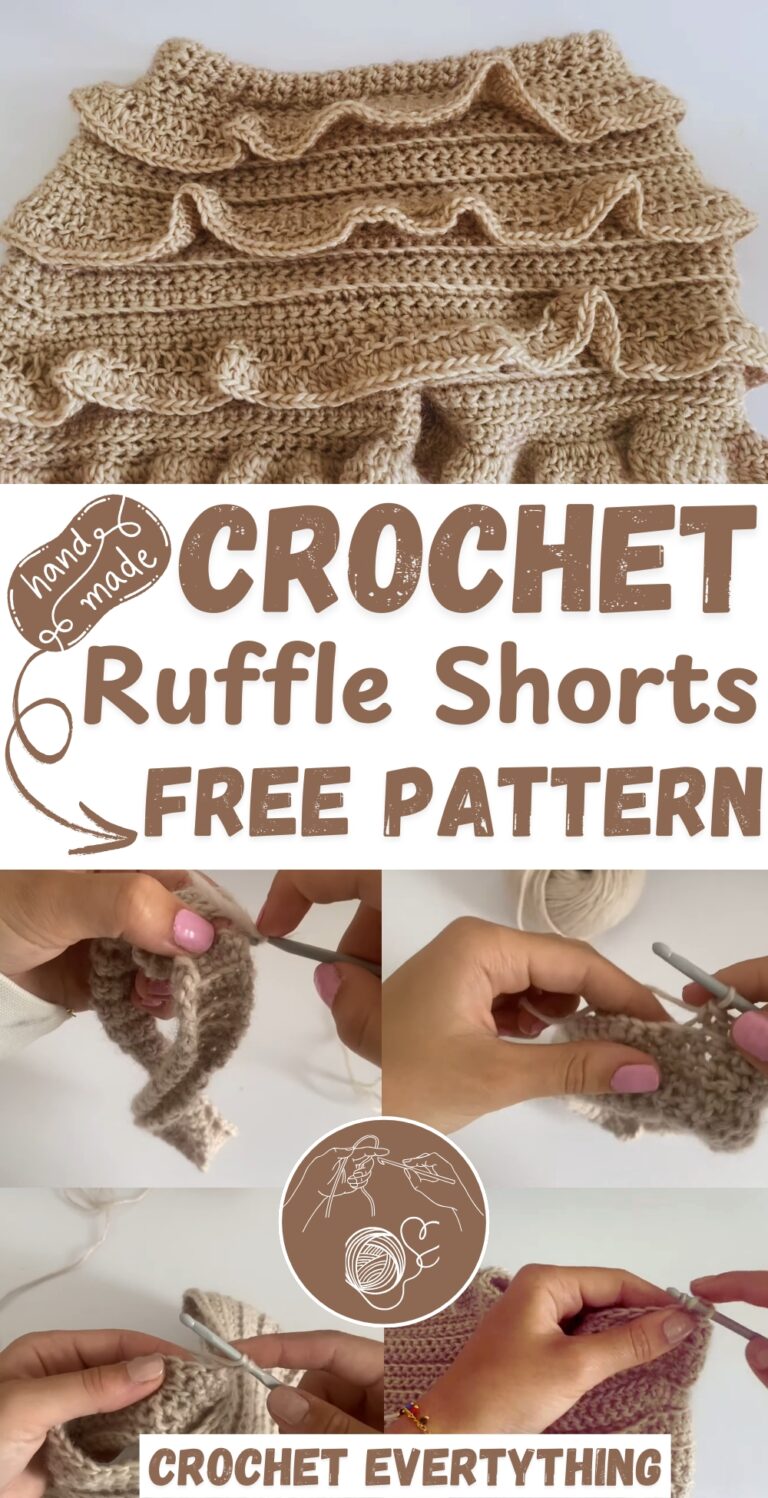 Chic & Cozy Crochet Ruffle Shorts Tutorial For Beginners - Crochet ...