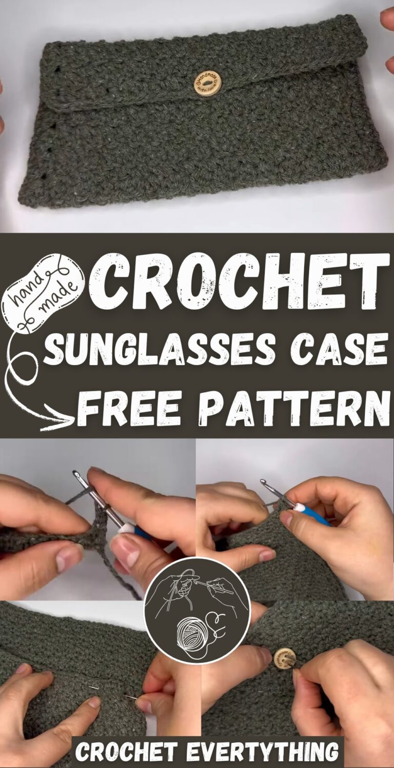 Functional Handmade Crochet Sunglasses Case Pattern To Keep Your Shades ...