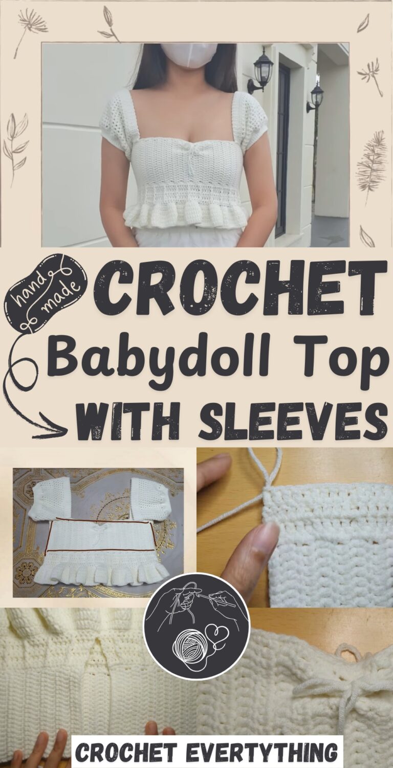 Crochet Babydoll Top With Sleeves Tutorial For Chic & Quick Accessory ...