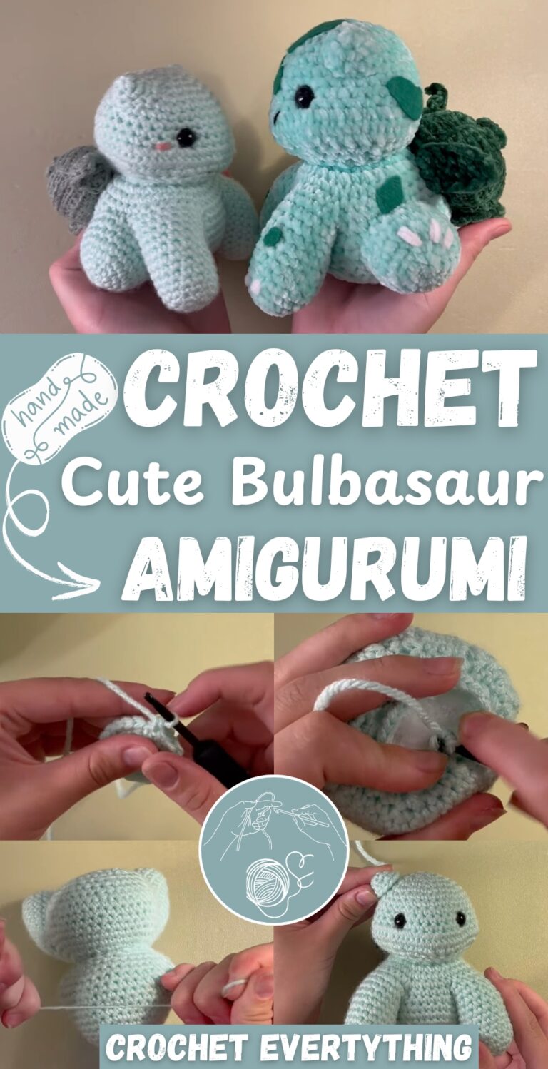 Beautiful Cuddly Crochet Bulbasaur Amigurumi Tutorial - Companion For ...