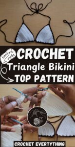 Stylish Crochet Triangle Bikini Top Pattern To Make This Summer ...
