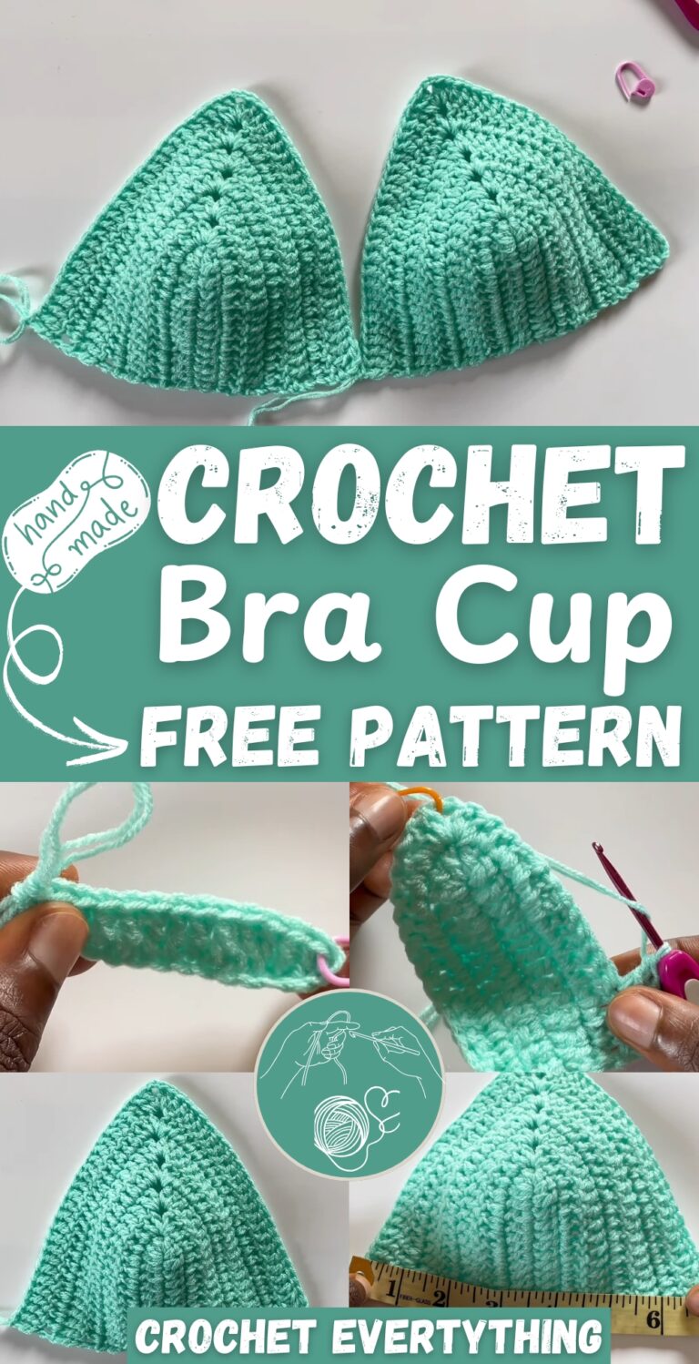 The Perfect Crochet Bra Cup Pattern For Any Size - Crochet Everything