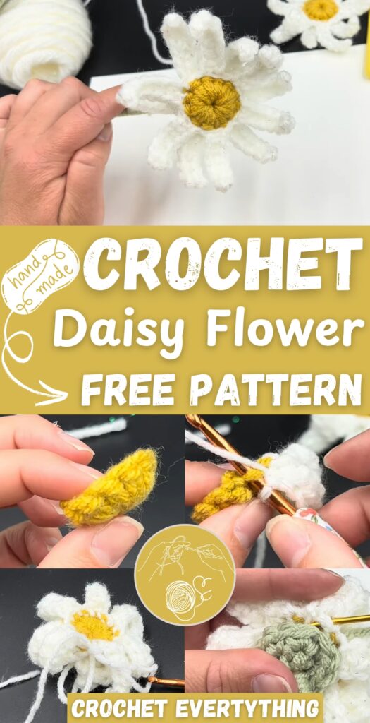 Crochet Daisy Flower Tutorial You’ll Love Making - Crochet Everything