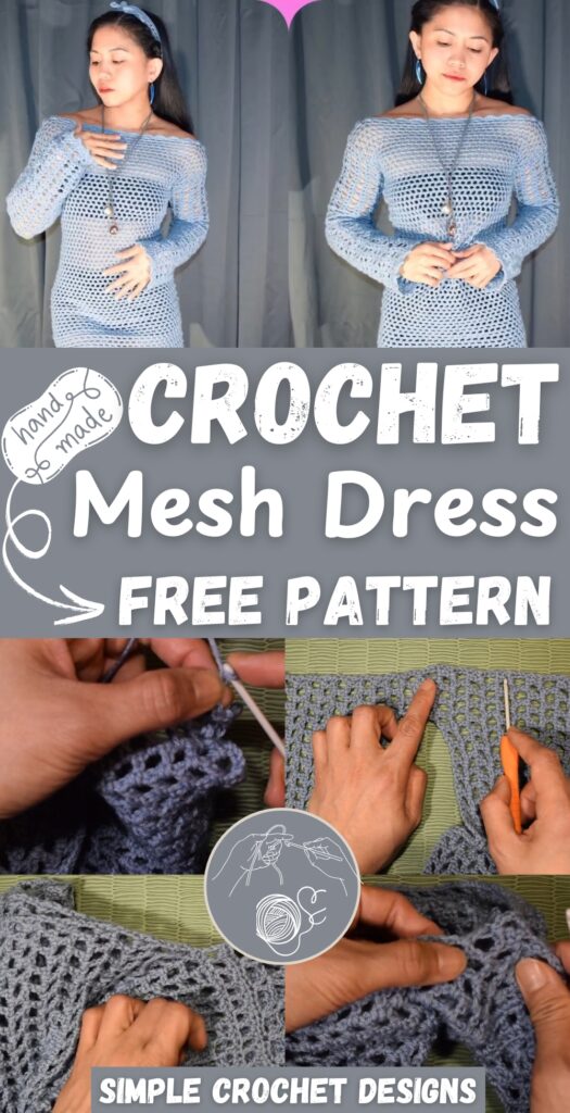 DIY Crochet Mesh Dress Pattern Screams Coastal Chic - Crochet Everything