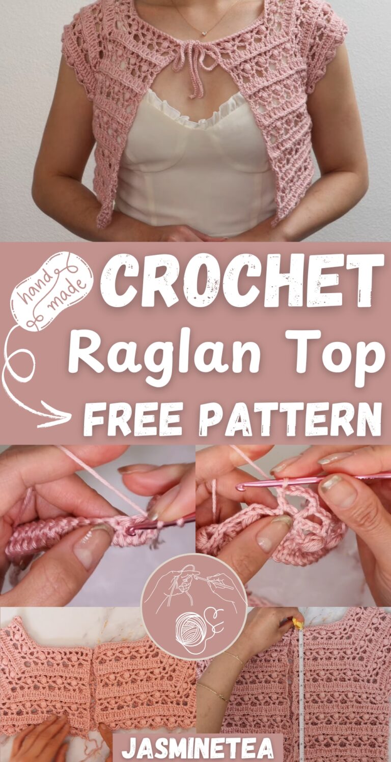 Crochet Raglan Top Pattern For Stylish Women To Roam Around - Crochet ...