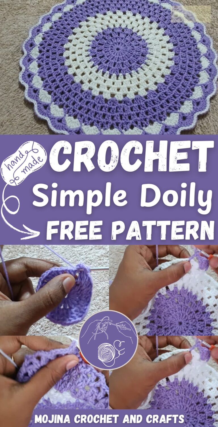 Stunning Crochet Doily Pattern With Magic Circle & Colorful Yarn ...