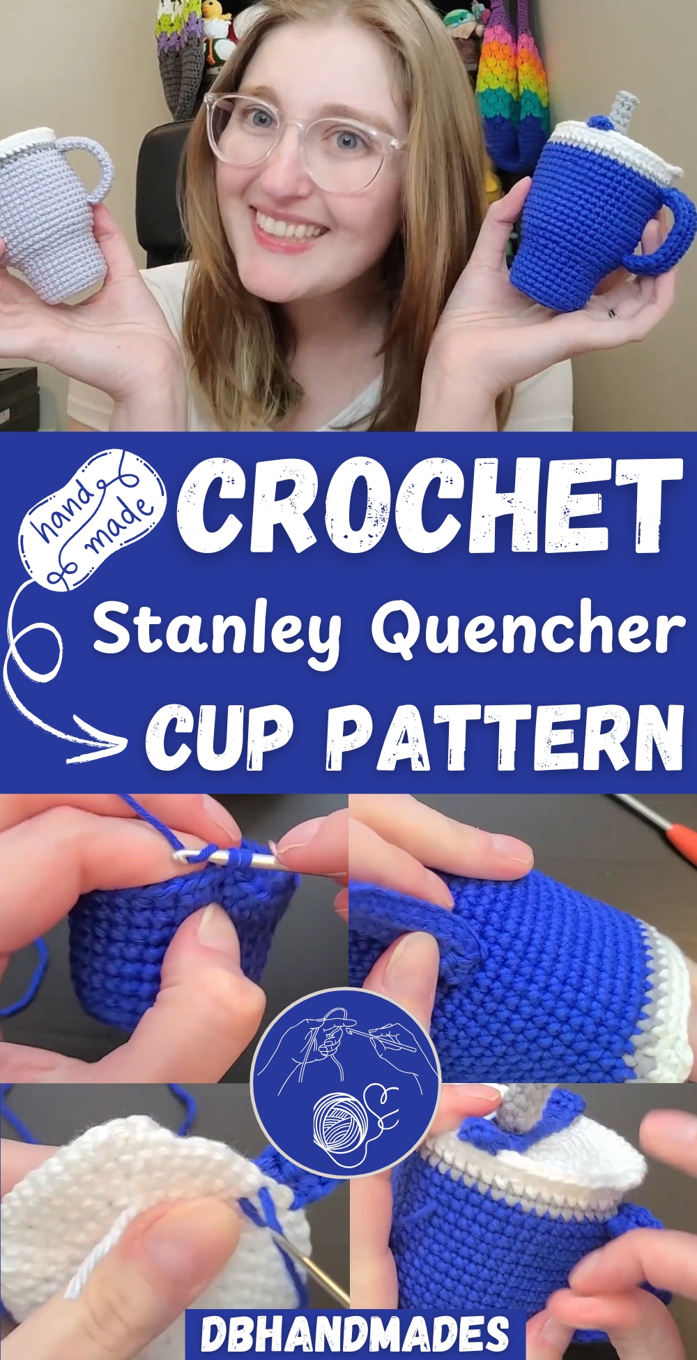 Mini Crochet Stanley Quencher Cup Pattern Step-by-Step Guide - Crochet ...