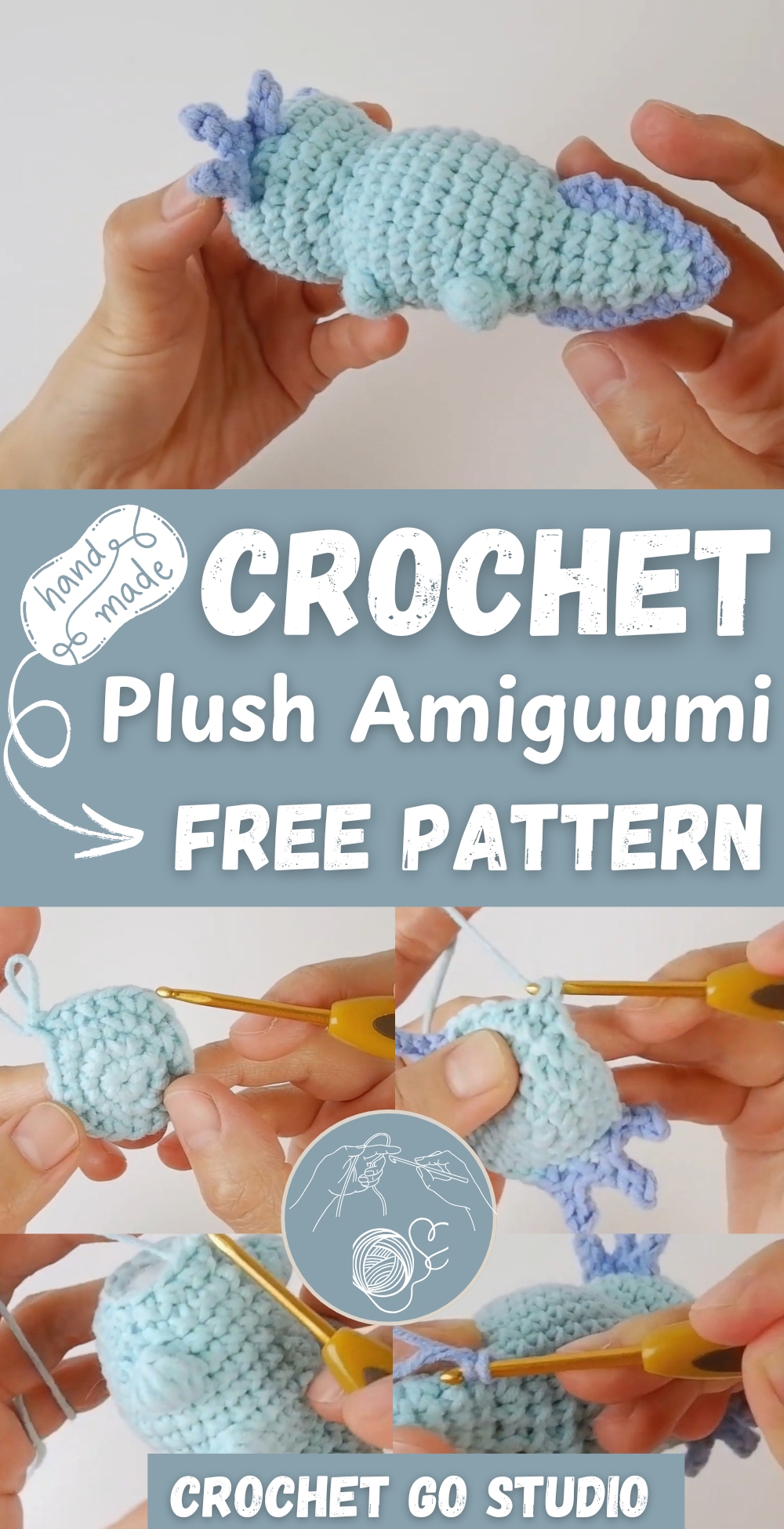 Free Axolotl Plush Amigurumi Crochet Pattern For Beginners - Crochet ...