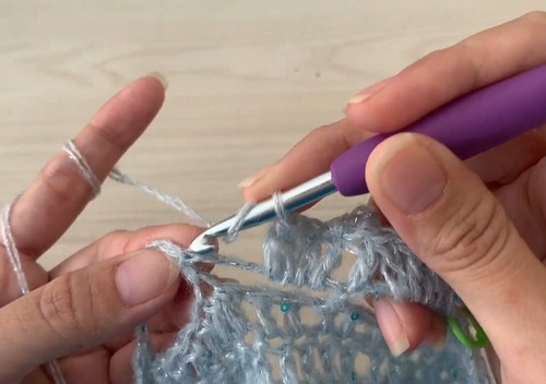 Free Crochet Lace Halter Top Pattern With Shimmery Yarn - Crochet ...