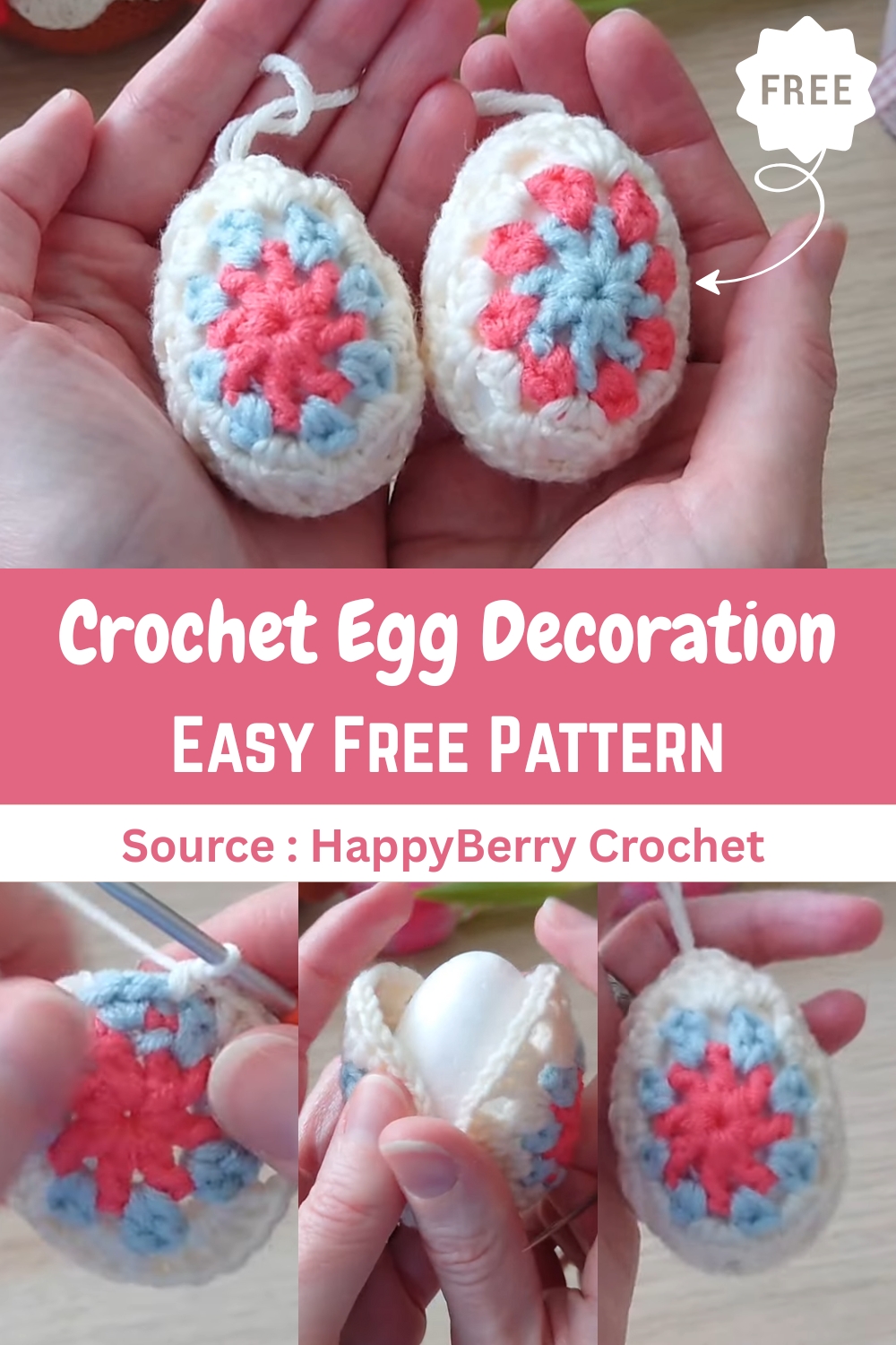 Beautiful Crochet Easter Egg Decoration Pattern - Crochet Everything