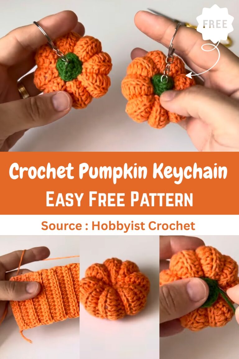 Crochet Pumpkin Keychain Pattern Perfect For Fall - Crochet Everything
