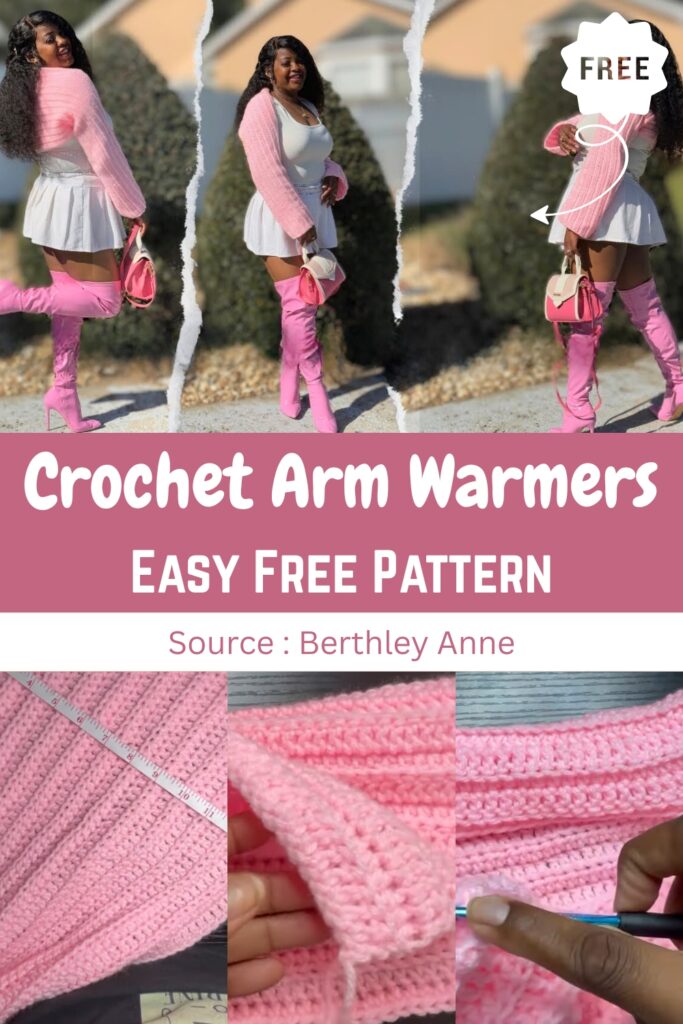 Crochet Arm Warmers Free Pattern Easy You Can Make In An Afternoon ...