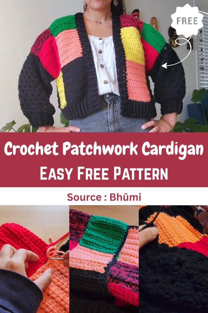 Crochet Patchwork Cardigan Color Ideas And Pattern You Can Make ...