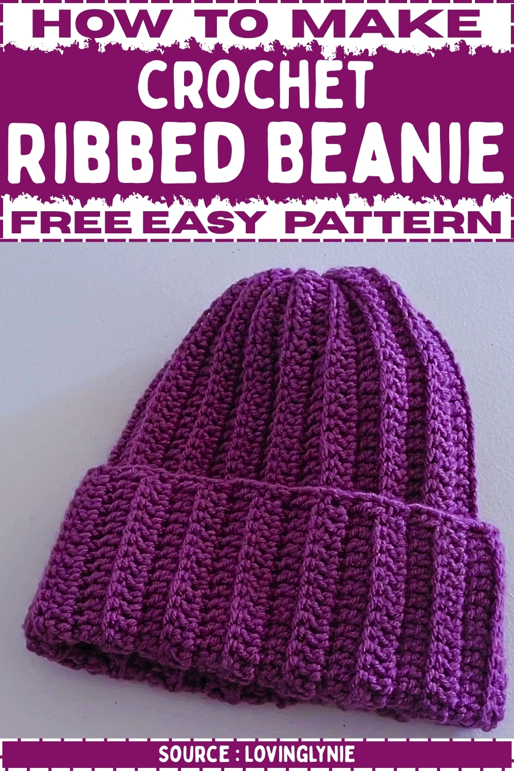 Cozy Crochet Ribbed Beanie Pattern For Adults - Crochet Everything