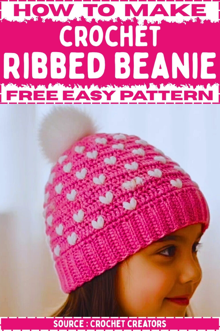 Cozy Crochet Ribbed Beanie Pattern For Beginners - Crochet Everything