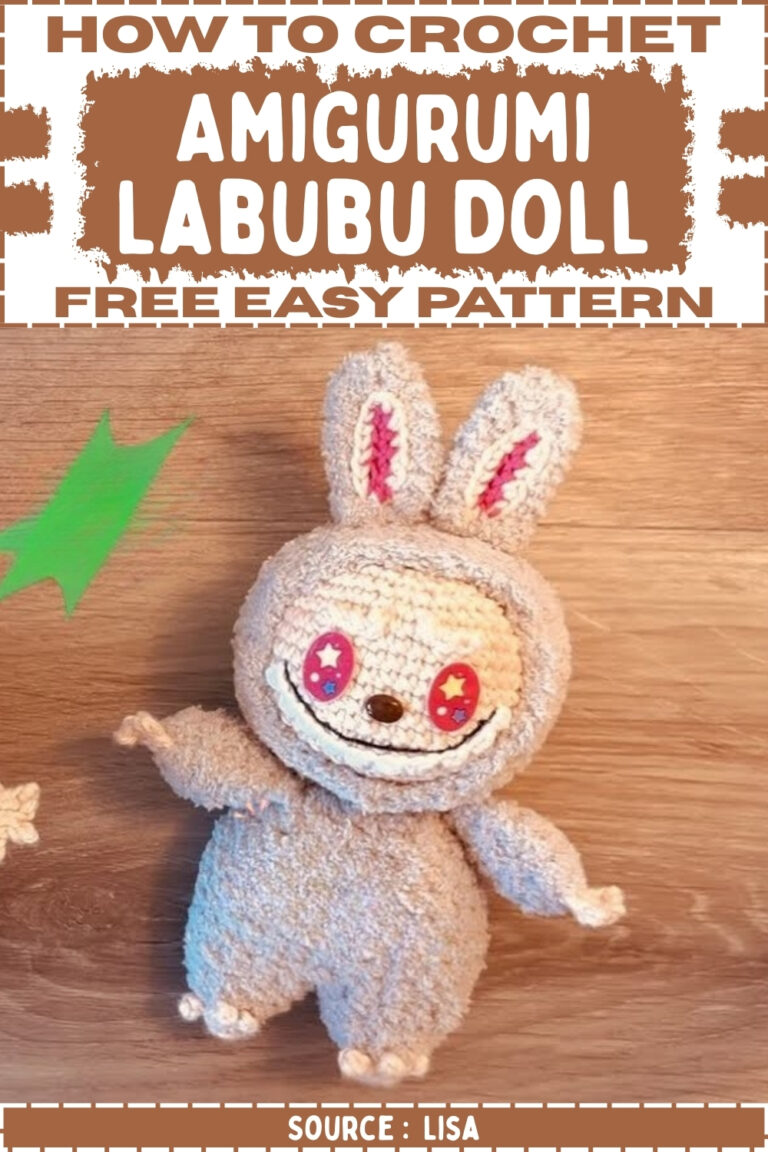 Cute Crochet Labubu Doll Amigurumi Free Pattern From Scratch - Crochet ...