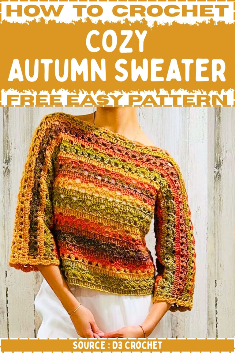 Cozy Crochet Autumn Sweater Pattern Free With Stunning Texture ...